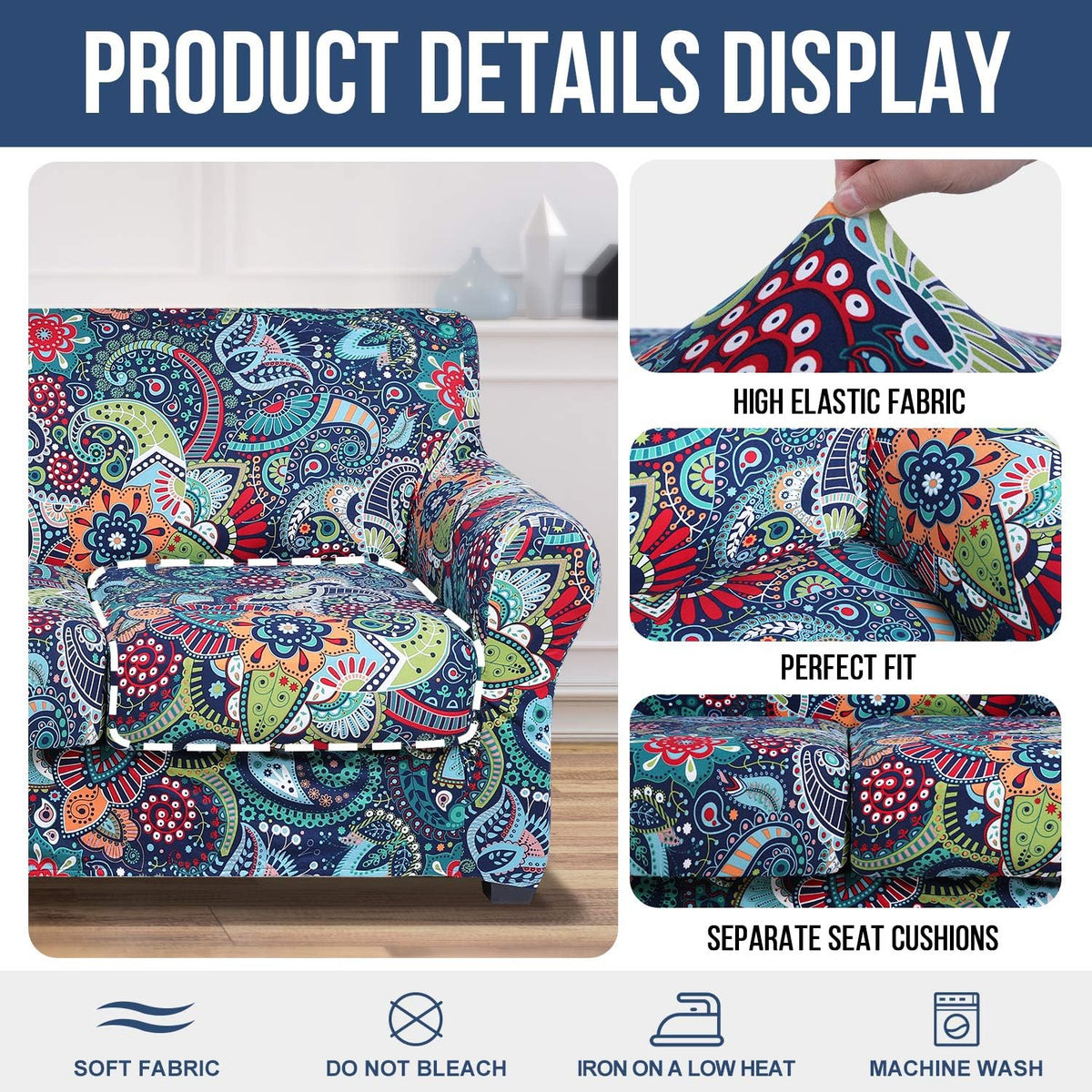 ( Hot Sale-30% OFF) Stretch Printed Sofa Covers – Folifoss